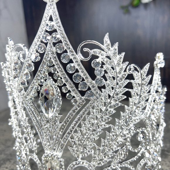 Jewelry | Crystal Royal Queen Crown Wedding King Head Jewelry Prom ...